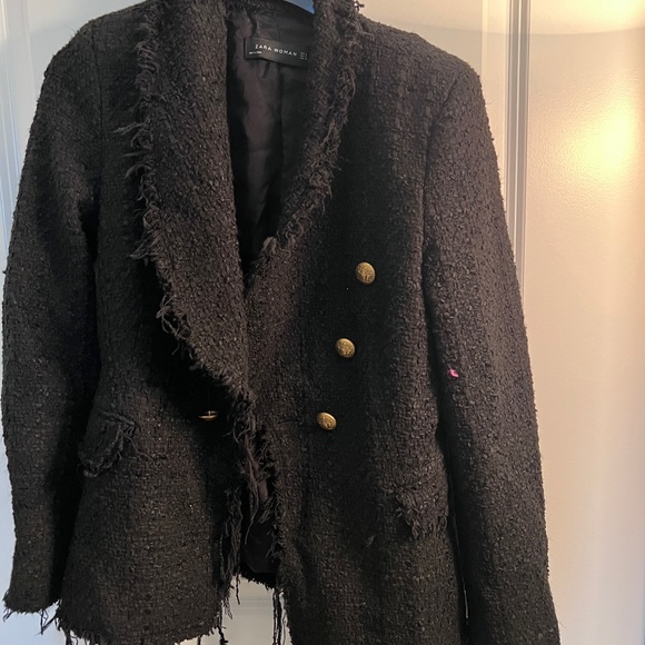 Zara | Jackets & Coats | Zara Tweed Jacket | Poshmark